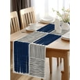 Burlap Table Runner 36 Inches Long, Japanese And Wind Stripes Non-Slip ...