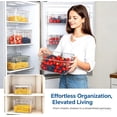 2026 New Crystal Clear Freezer Storage Bins, Clear Plastic Bins for ...