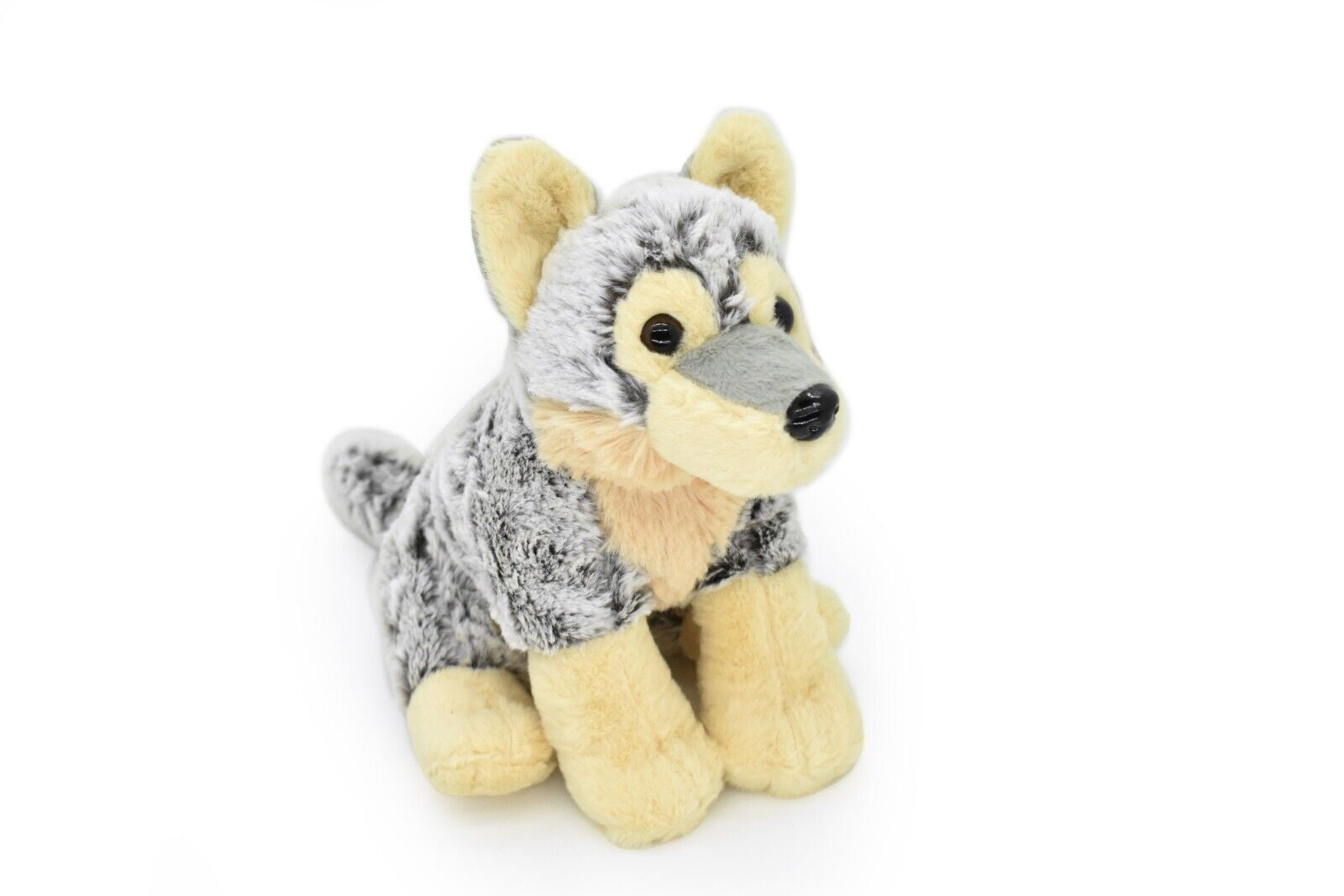 Wolf, Sitting, Timber, Gray, Realistic Cute Stuffed Animal Plush Toy ...