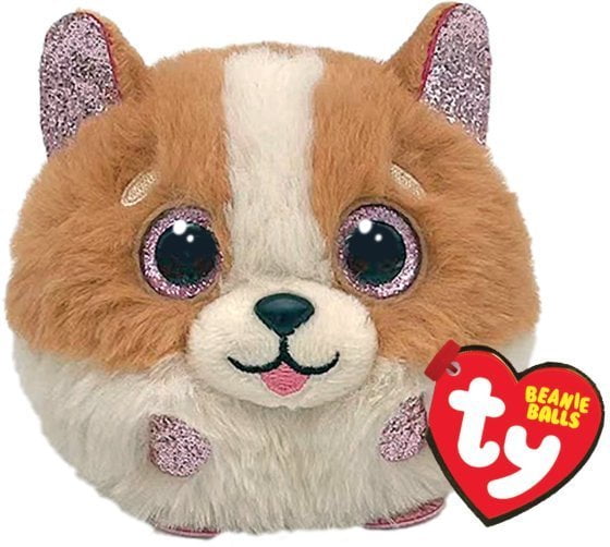 Ty Puffies (Beanie Balls) Plush - TANNER the Brown Dog (4 inch ...