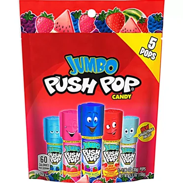 Push Pop Candy, Assorted Flavors, 24 Ct - Walmart.com