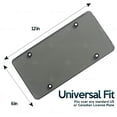 Zone Tech 2-Pack Unbreakable License Plate Shields - Clear Smoked, UV ...
