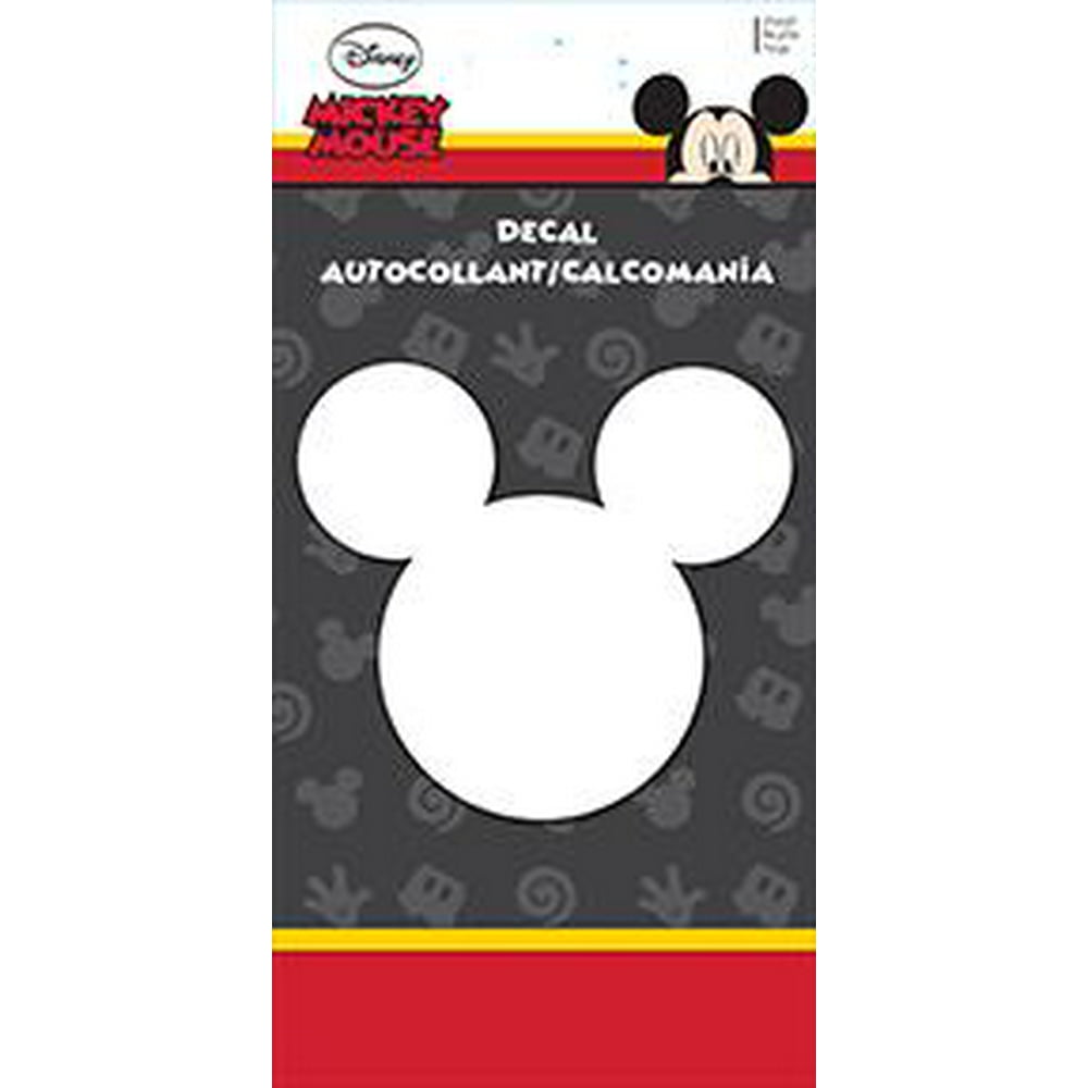 Mickey Mouse - Ears One Color Decal - Walmart.com - Walmart.com