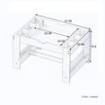 2 in 1 Kids Play Table with Storage， Lego Toy Building Block Table ...