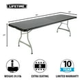 Lifetime 8 Foot Nesting Rectangle Table, Indoor/Outdoor Commercial ...