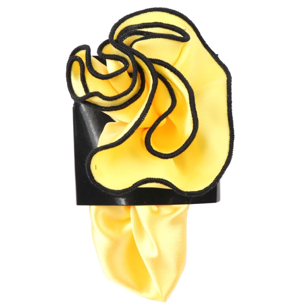 PS-Z-RD-92 - Round Pocket Square Accessory - Gold Black - Walmart.com