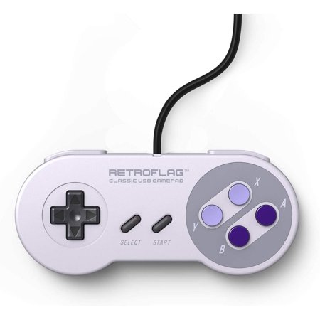 Retroflag Classic Wired USB Gaming Controller Support XINPUT, DINPUT Mode and Turbo Function ...