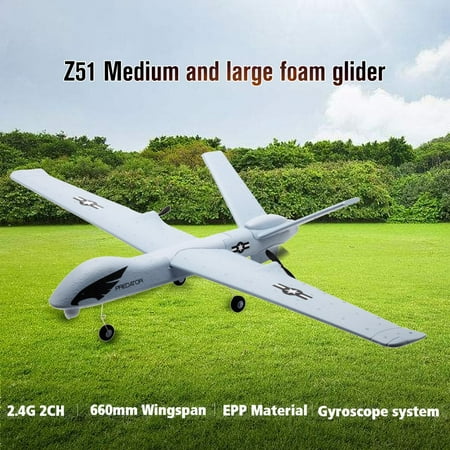 Z51 Predator 2.4G 2CH 660mm Wingspan Remote Control RC Airplane Plane ...
