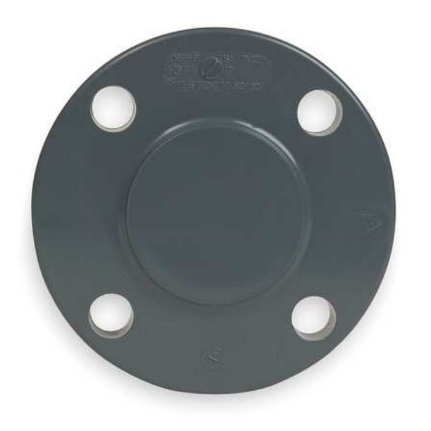 Spears 853 Series PVC Pipe Fitting, Blind Flange, Class 150, Schedule ...