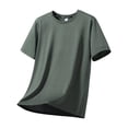 COSFO Solid Mens T Shirts Casual Summer Short Sleeve Workout ...