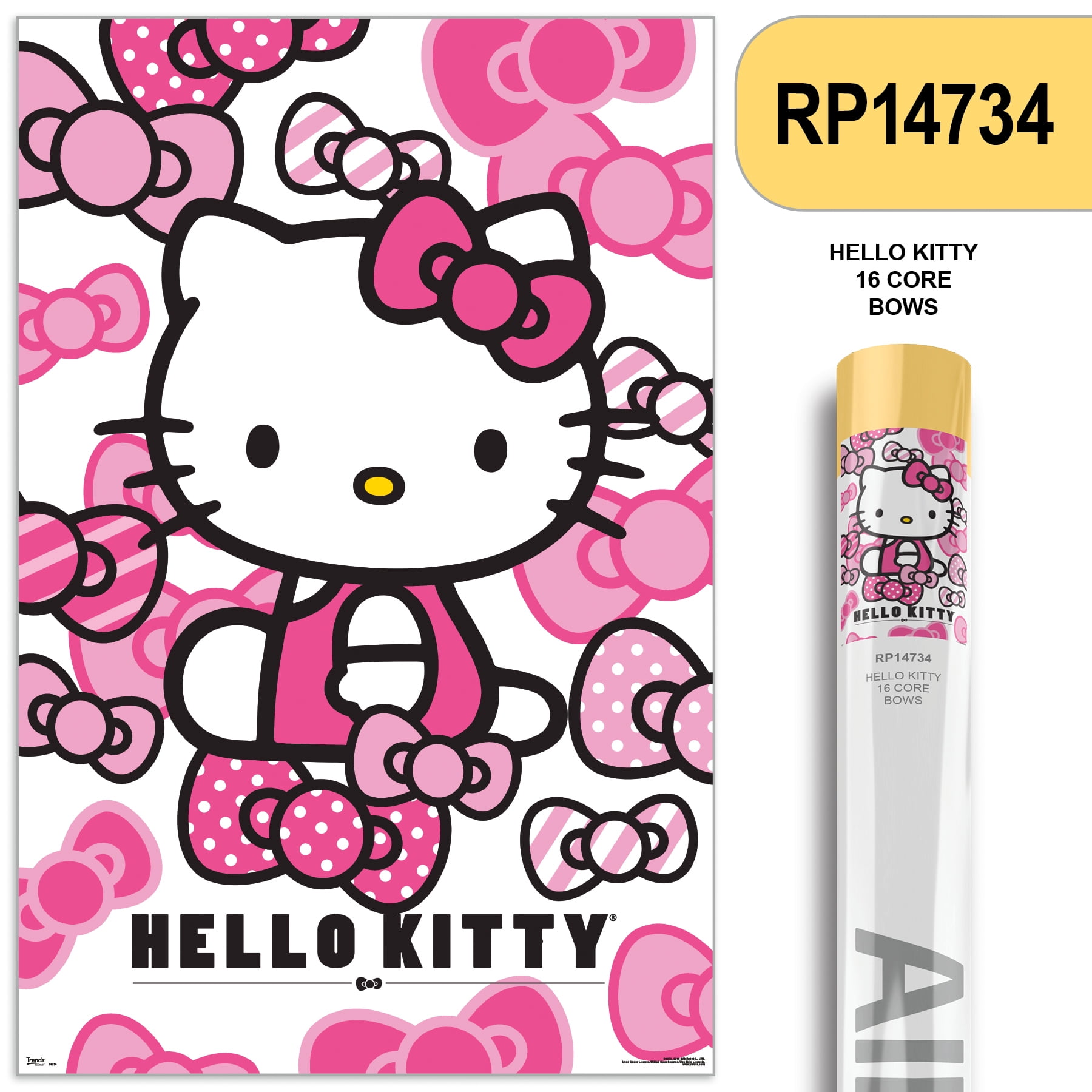 Click here for Trends International Hello Kitty: 16 Core - Bows W... prices