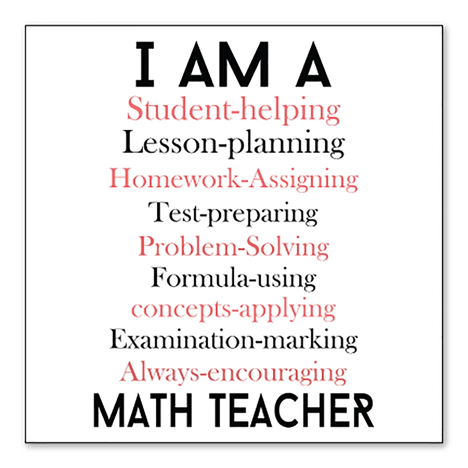 DistinctInk Custom Bumper Sticker - 3" x 3" Decorative Decal - White ...