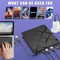 External DVD CD Drive USB 3.0 Type-C 5 in 1 DVD Burner Player Reader ...