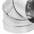 DuraVent 8 in. Stainless Steel Single Wall 90 Degree Elbow Stove Pipe ...