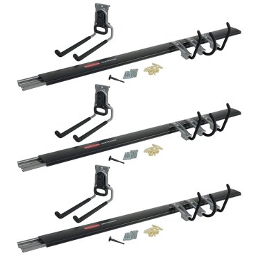 Rubbermaid FastTrack Garage Storage Wall Mounted Rail Kit, 2 Pack ...