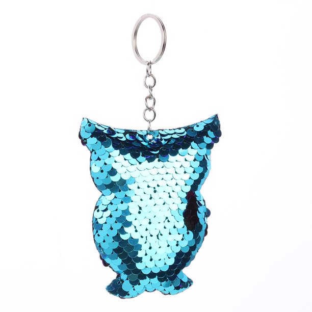 Mymisisa Glitter Sequins Bird Key Chain Girl Car Backpack Key Ring ...