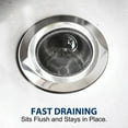 GARENAS Kitchen Strainer Food Catcher for Most Drains Stainless Steel 2 ...