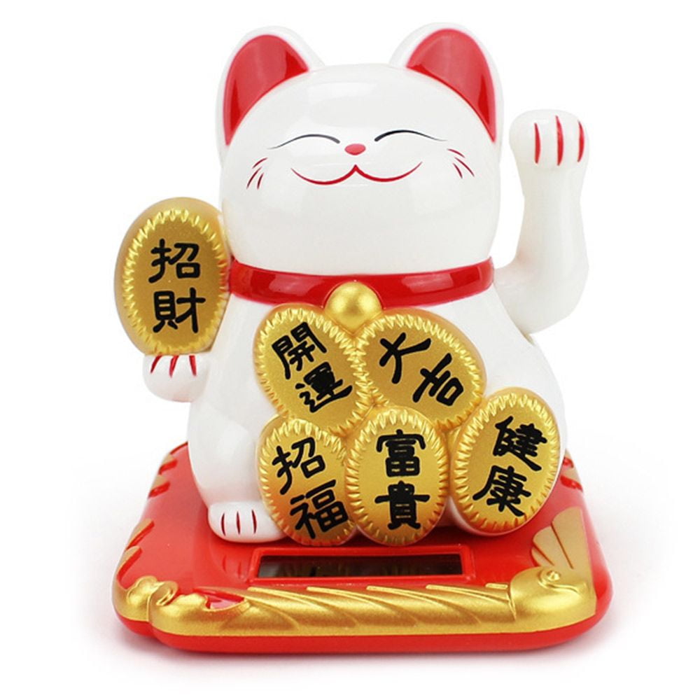 Home Decor Welcoming Lucky Beckoning Fortune Symbol Wealth Waving Cat ...