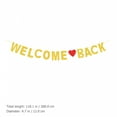 AUQ 2026 New Glitter Gold Welcome Back Banner Hanging Welcome Back Sign ...