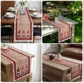 Cartoon Valentine Dwarf on Retro Wood Board Table Runner 13x36in Non ...