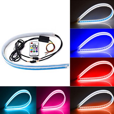 Flexible Waterproof DRL Neon Light Bulb Led Strip Sequential Turn ...