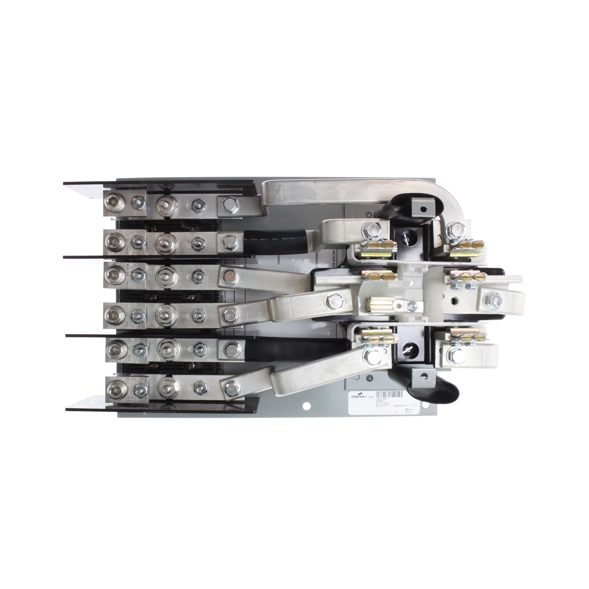 B-Line Cooper 20327-L Continuous Duty Test Block Switchboard, 200-Amp ...