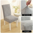 Elastic Dining Chair Cover | Polyester Slipcover, Semi Circular Design ...