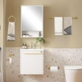Brushed Gold Toilet Paper Holder Set Stainless Steel Towel Ring Double ...