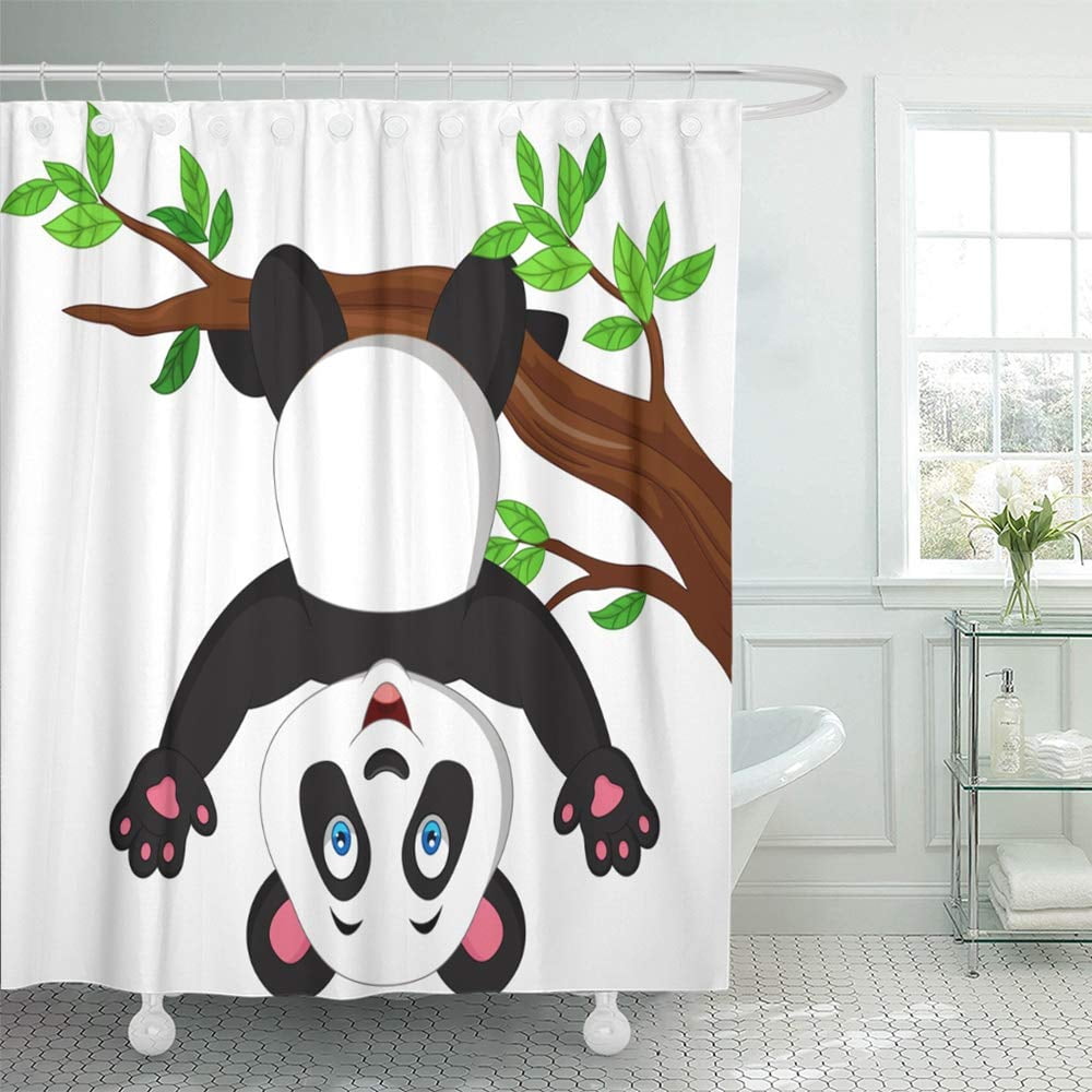 KSADK Adorable Cartoon Panda Hanging On Tree Branch Animal Baby Bamboo ...
