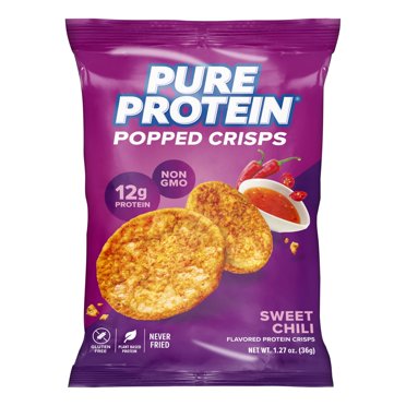 Pure Protein, Popped Crisps, Hickory BBQ, 1 Count - Walmart.com
