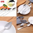Tableware Category Steel Serrated Thick Dessert Spoon Set for Dining ...