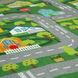 Delta Children Kids Extra Large Road Map Activity Rug, 6’6" L x 4’6" W ...
