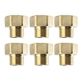 Brass Hose Connectors Heavy Duty Hose Reducers 6 Pcs Thread Adapter ...