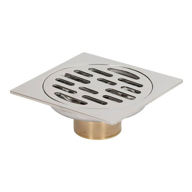 Shower Drain Grate, Plating Shallow WaterShower Floor Drain Square ...