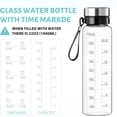 1 Liter Glass Water - 32 oz Large Borosilicate Wide Mouth Glass ...