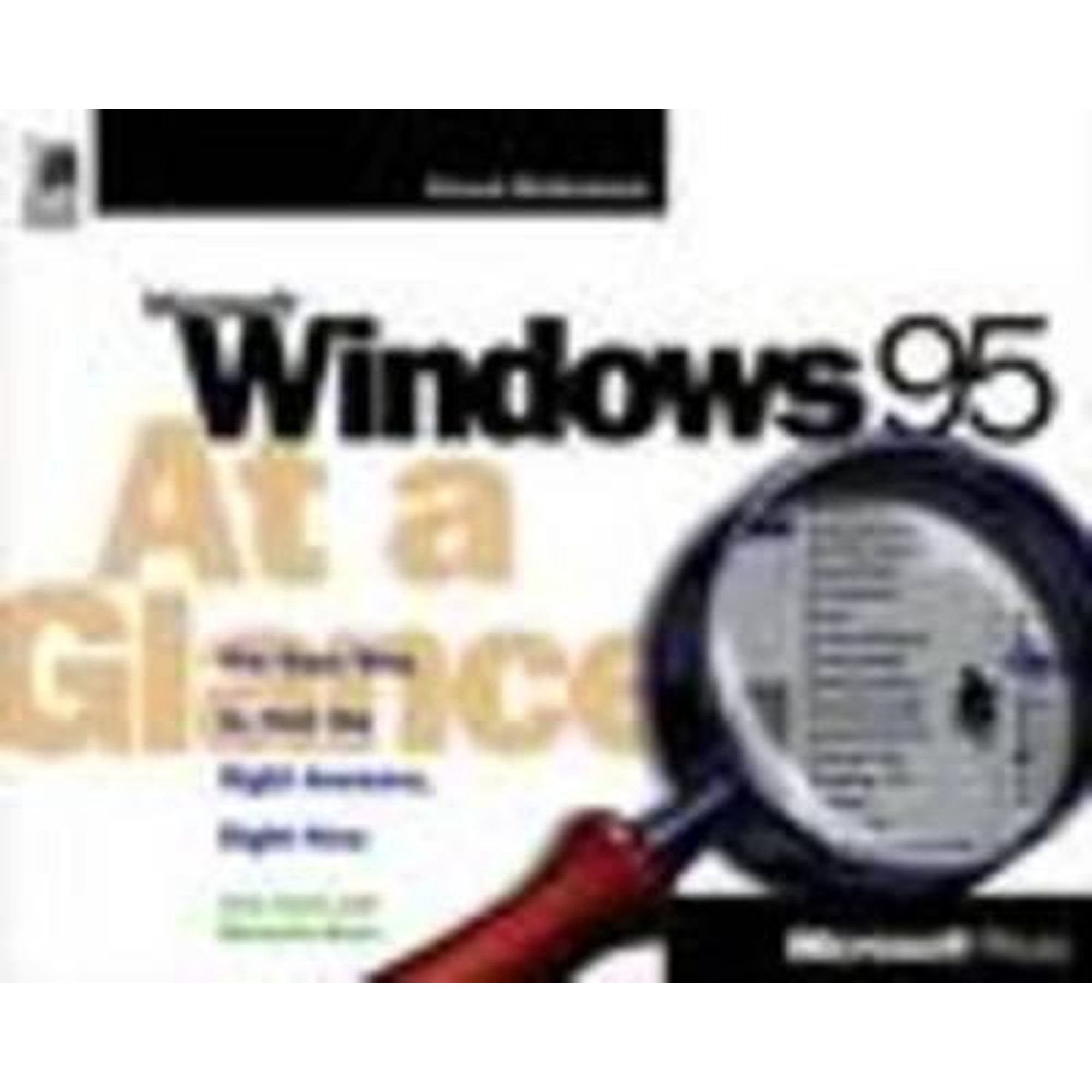 Microsoft Windows 95 at a Glance : Visual Reference - Walmart.com