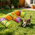 Pet Toys Rabbit Tunnels & Tubes Collapsible 3 Way Tunnel Bunny Hideout ...