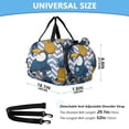DIXRUYEE Blue Toucan Pineapple Pattern Scale Duffel Bag With Ventilated ...
