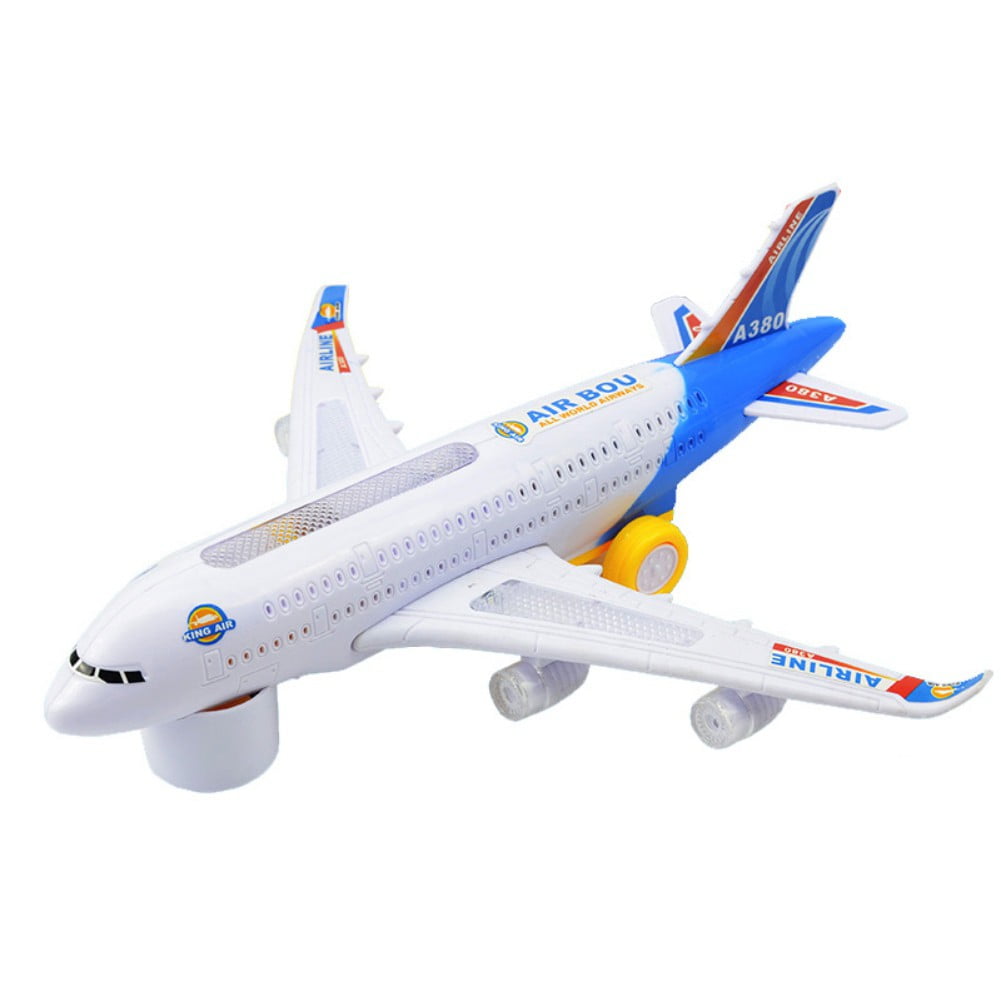 Kids Toys Airplane Model Toys with Electronic Tape Music Luminous Toy ...