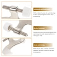 BESTYASH 4Pcs Heavy Duty Plated Silver Zinc Alloy Hinge Pin Door Stops ...