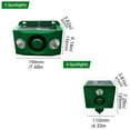 Tanjnj Clearance Solar Warning Lights With Loud Volume Solar Alarm Lights 5 Modes Flashing