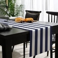 Blue Stripes Table Runner 70 Inches Long - Simple Blue White Texture ...