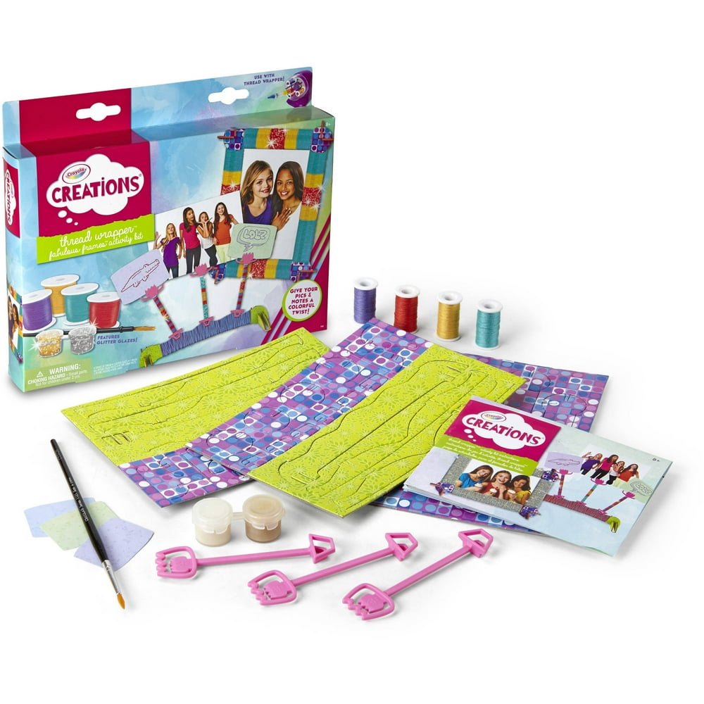Crayola Thread Wrapper Activity Kit, Gift for Girls, Ages 8, 9, 10, 11 ...