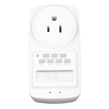 Peahefy Outlet Timer,15A Programmable Outlet Timer Socket Automatic ...