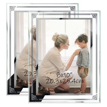 Isaac Jacobs 8x10 Clear Acrylic Picture Frame for Tabletop Display ...