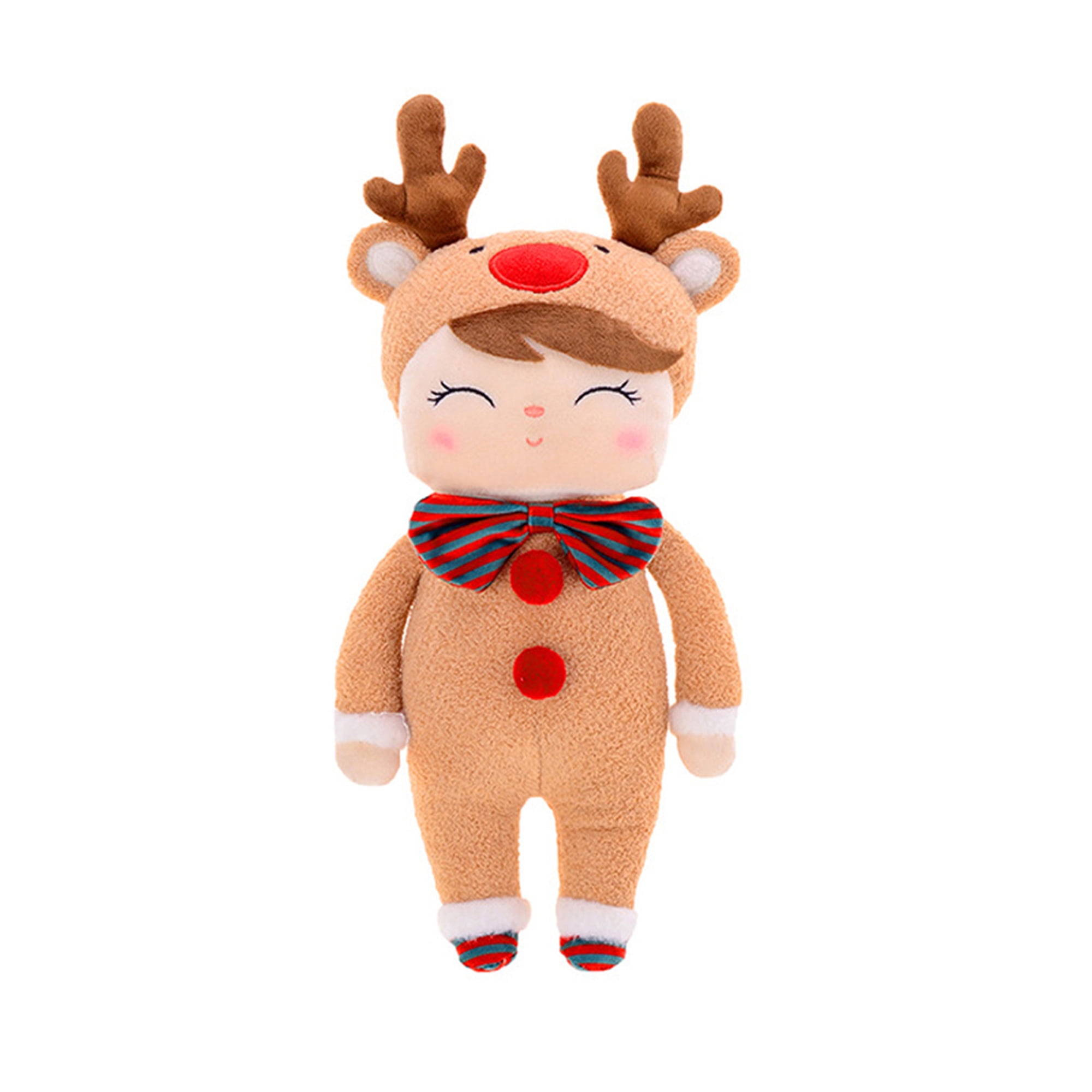 Multitrust Christmas Cartoon Girl Boy Plush Toy Soft Stuffed Child ...