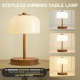9" Cordless Table Lamp, Grain Operated Lamp, 3-Way Stepless Dimming ...