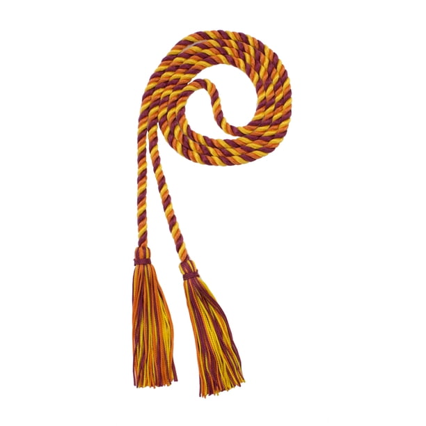 Graduation Honor Cord - MAROON / ORANGE / GOLD - Every School Color ...