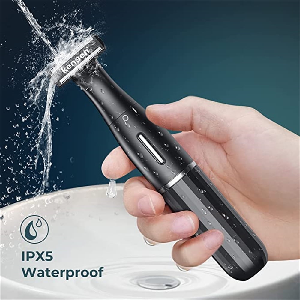 KENSEN Face Body Hair Trimmer for Men, Beard Trimmer, Hybrid Electric ...