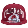Men's New Era Burgundy Colorado Avalanche Oversized Vintage Arch ...